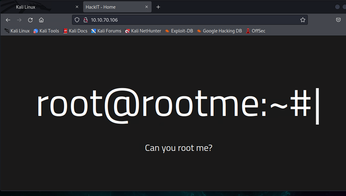 TRYHACKME “ROOTME” walkthrough. This is a walkthrough in solving a very… | by Lioswin | Medium