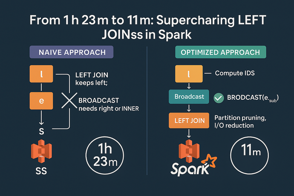 From 1h 23m → 11m: supercharging a LEFT JOIN with a semi-join prefilter ...