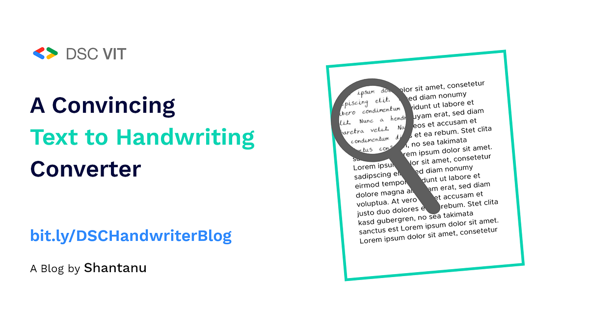 A Convincing Text to Handwriting Converter | Shantanu Verma | Medium ...