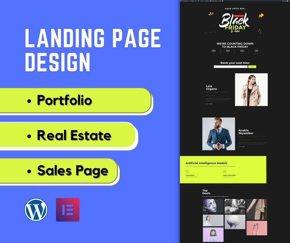 Awesome Landing Page With Elementor Pro | by Sheuly Nusrat | Medium
