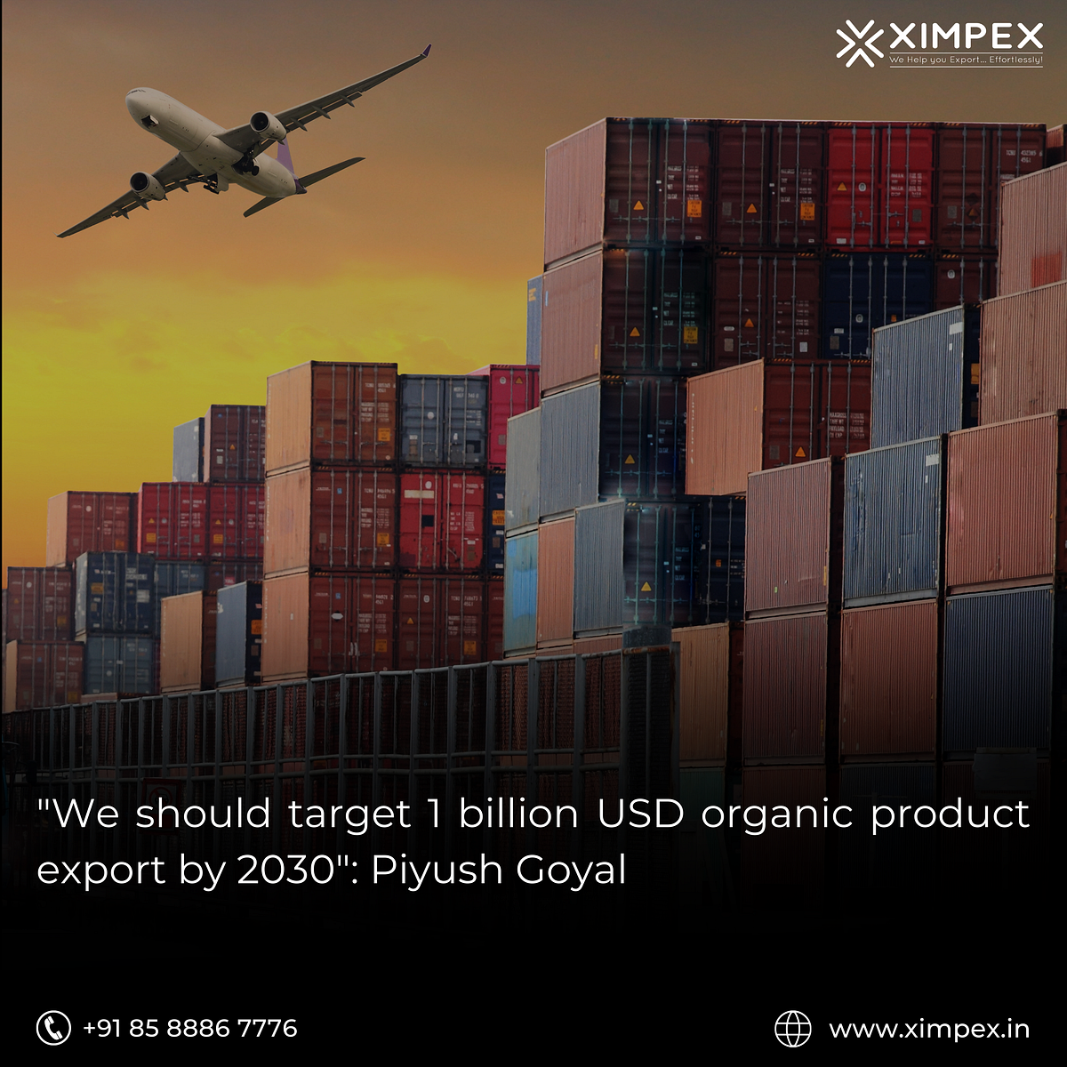 “We should target 1 billion USD organic product export by 2030”: Piyush ...