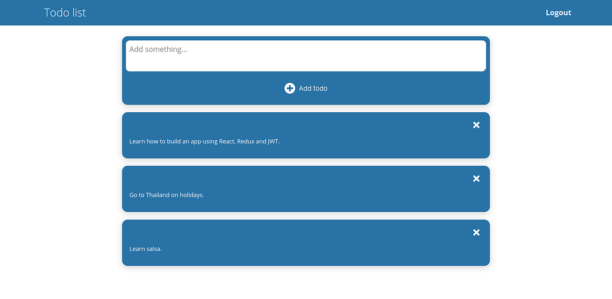 How to build a Todo List app using React Hooks, Redux, JWT and CSS Grid and connect it to 3 ...