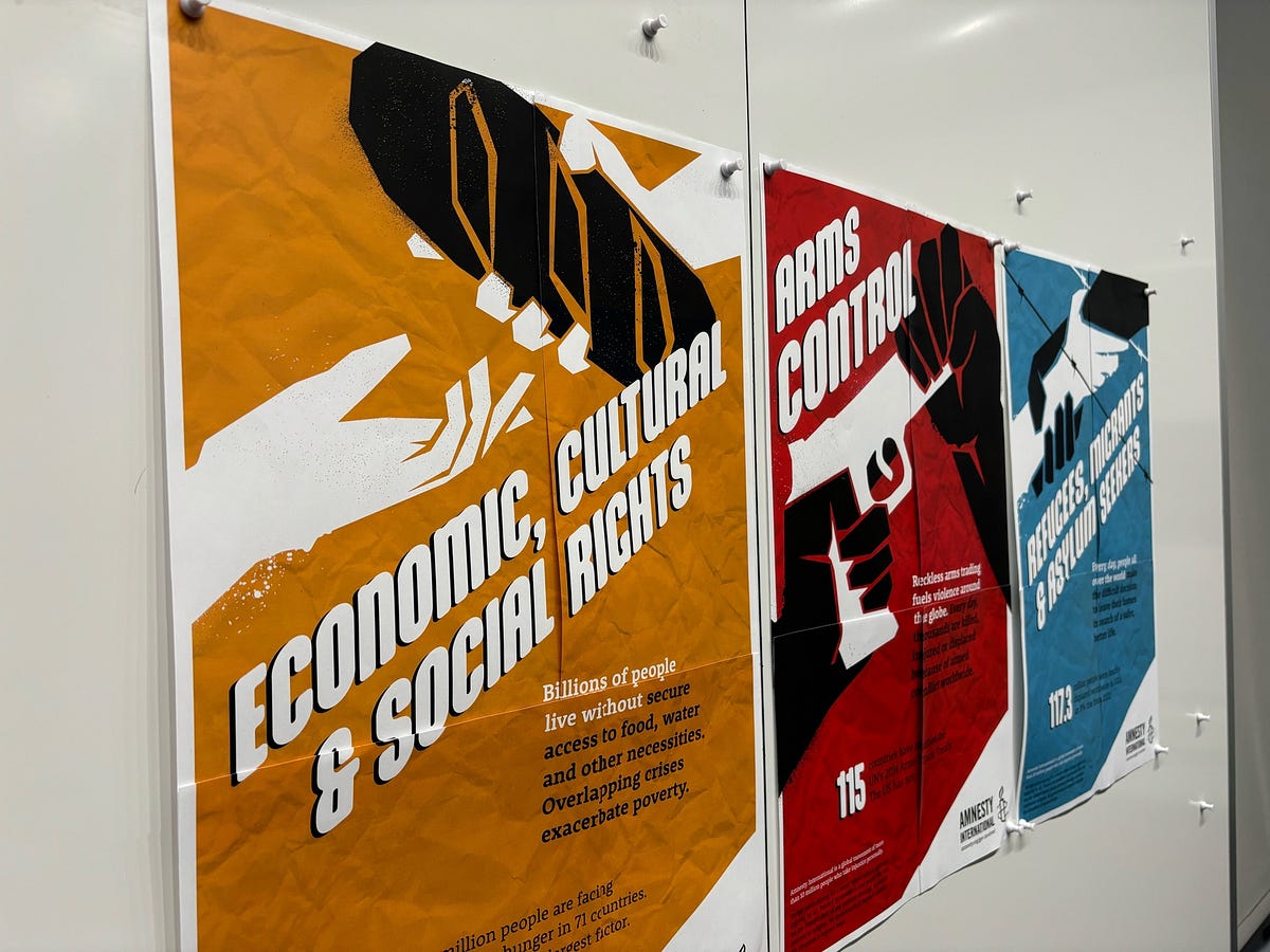 Visual Design Studio Project 2: Amnesty Poster Series | by Joseph ...