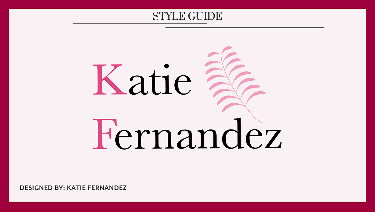 Portfolio Style Guide Case Study. A cohesive visual and branding system ...