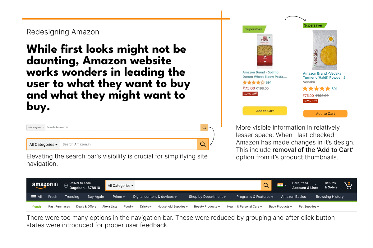 Amazon has a bad UX!. Starting my design journey in college… | by ...