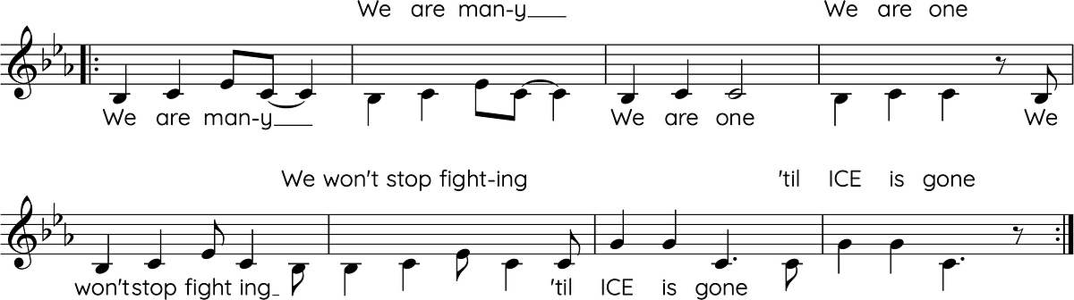 ICE protest songs, chants, Minnesota general strike Noriko Manabe Jan ...