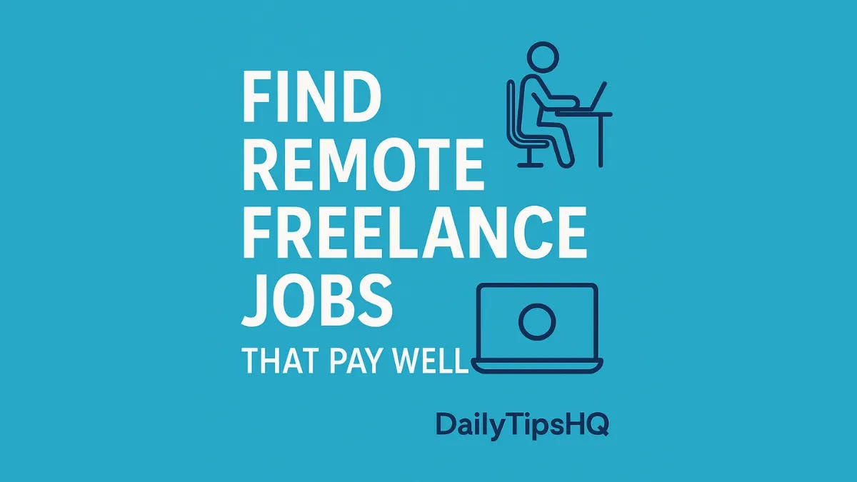 How to Find Remote Freelance Jobs That Pay Well | by Eflatunbyozan ...