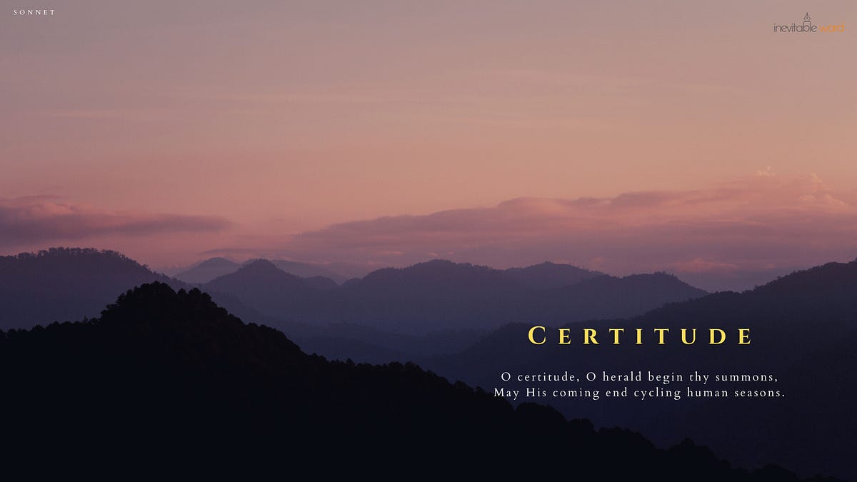 Certitude - Inevitable Word - Medium