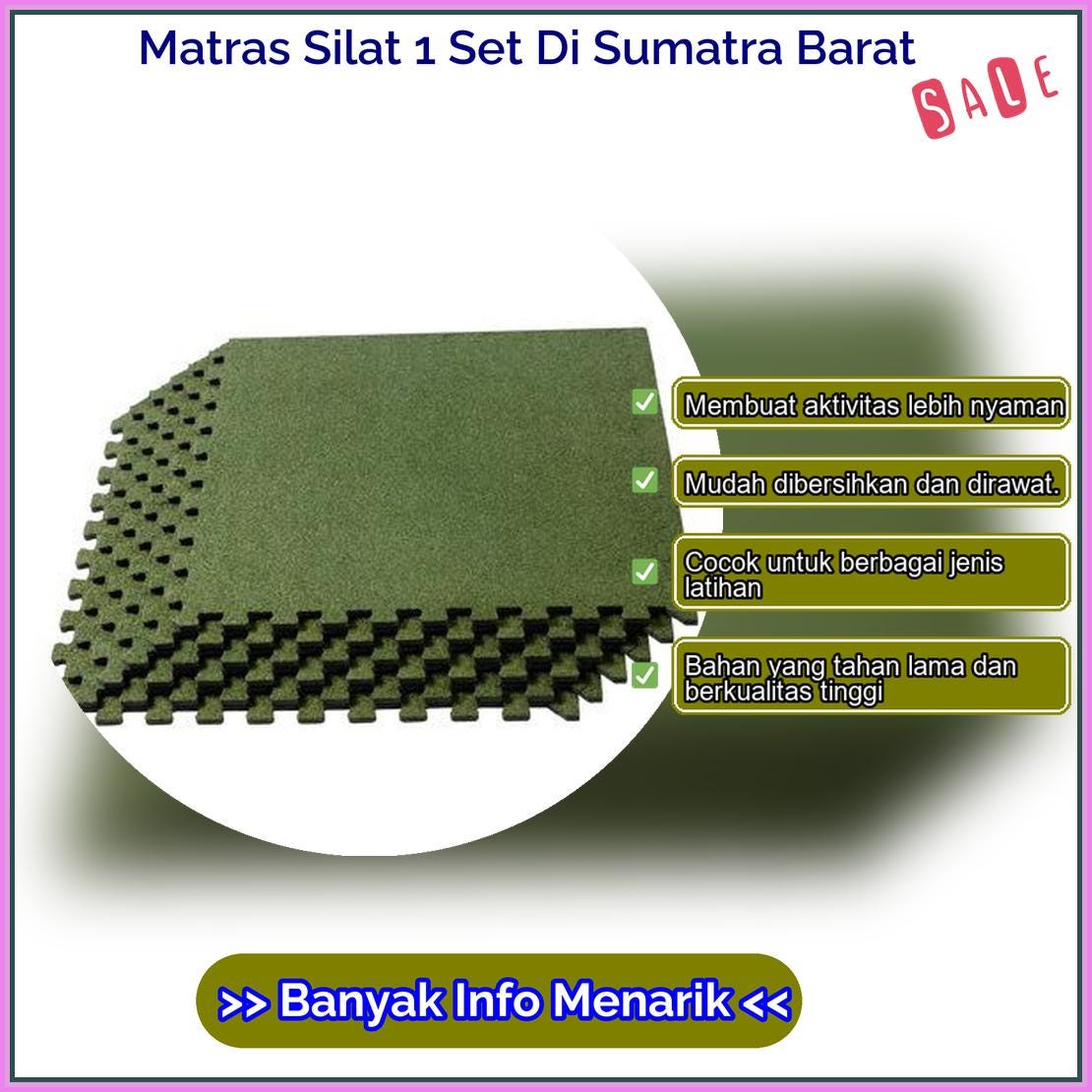 Matras Silat 1 Set Di Sumatra Barat - Matras Gulat - Medium