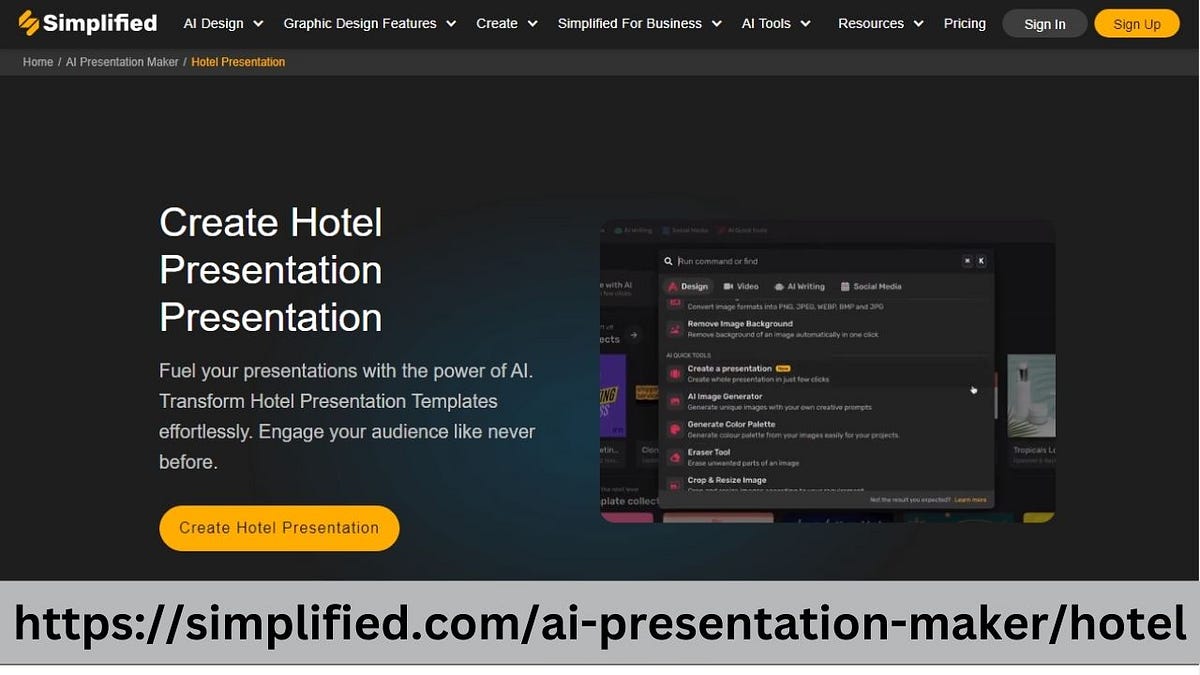 Create a Professional Hotel Presentation for Free Online |simplified ...