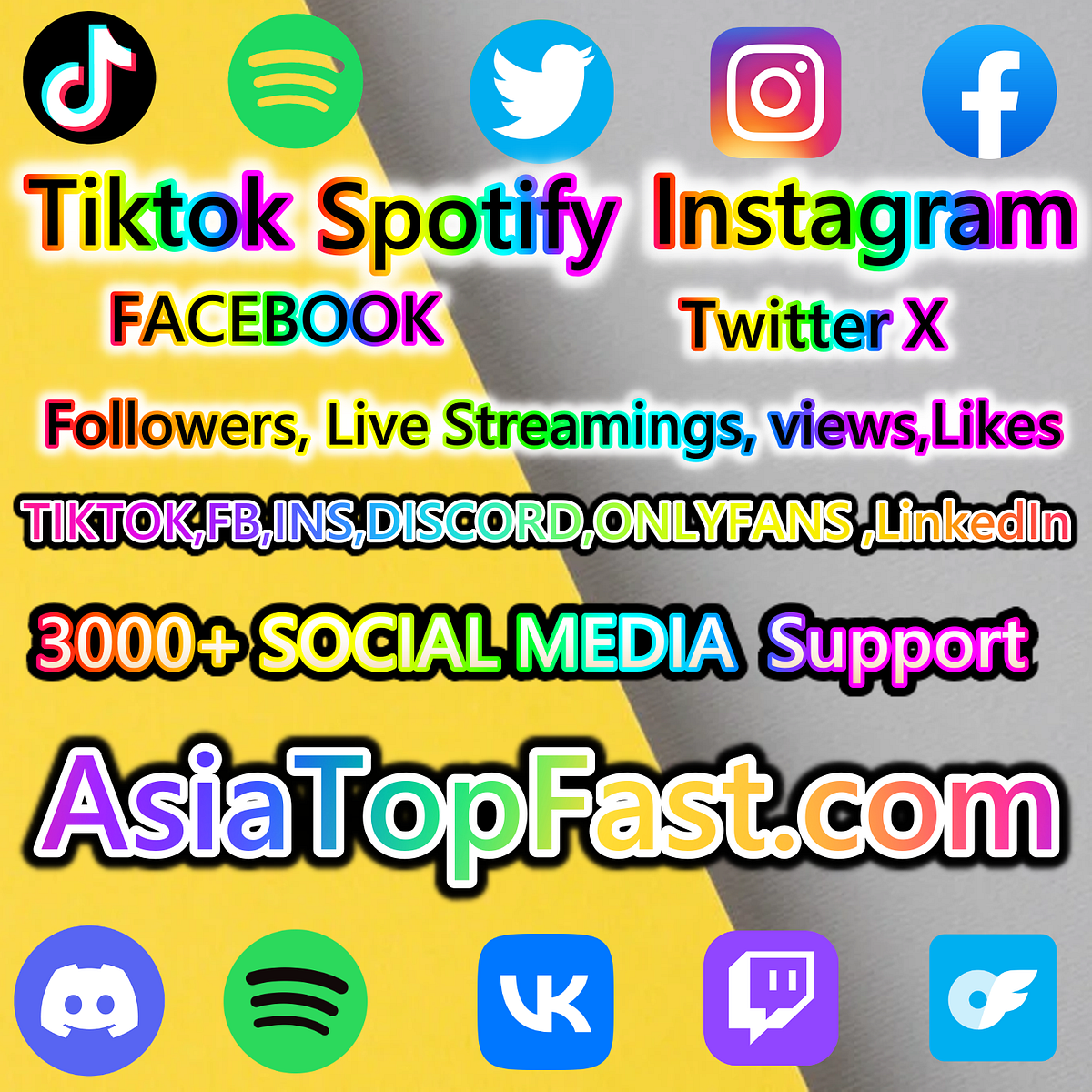 recommend top 5 SMM Panel Asiatopfast.com 100% High Quality for all social media smm ...