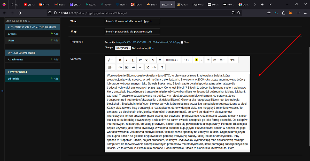 Django-summernote — must have for writing articles | by Travilabs | Jul, 2023 | Medium