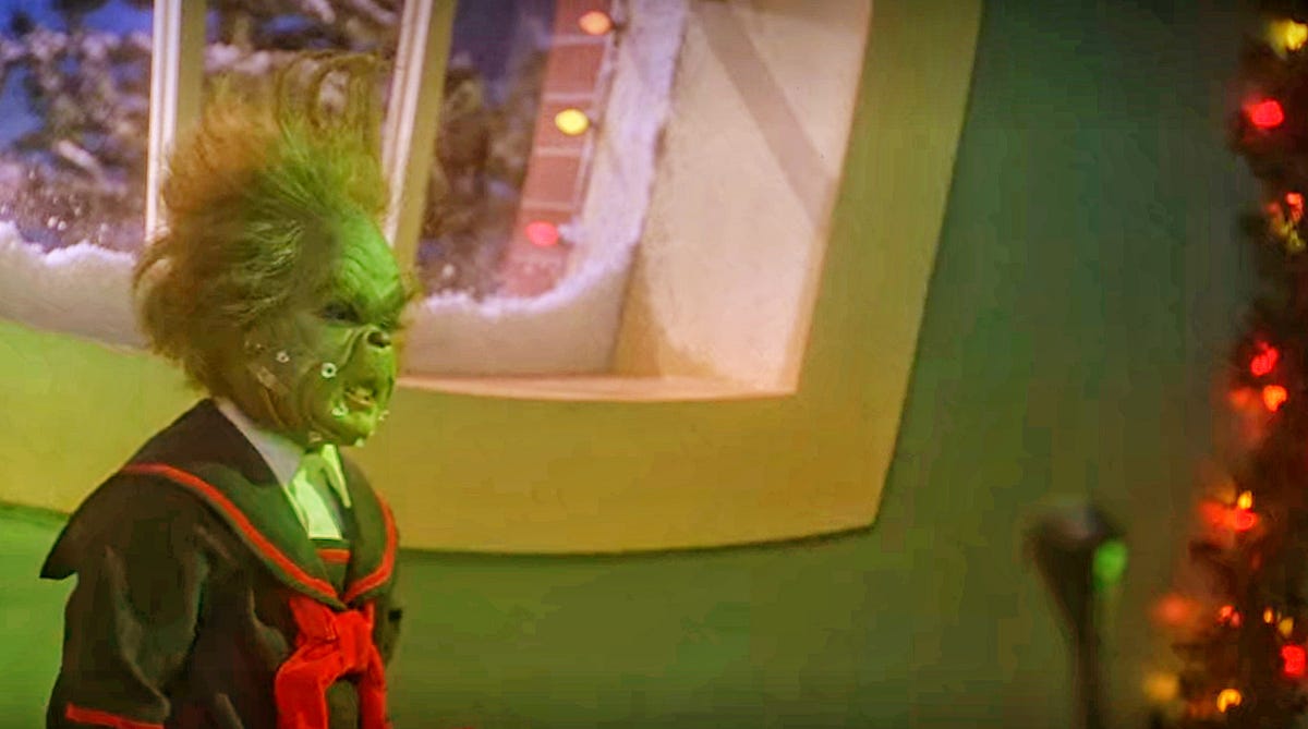 Baby Grinch Shaving