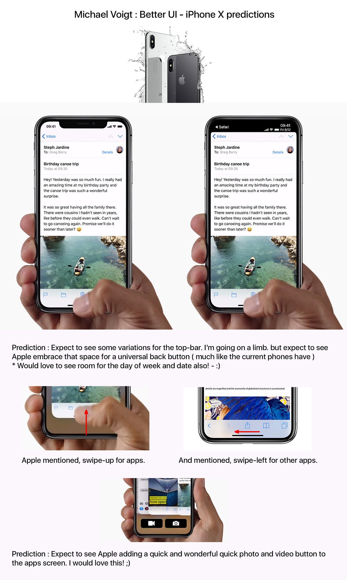 Apple iPhone X — predictions | by Michael Voigt | Medium