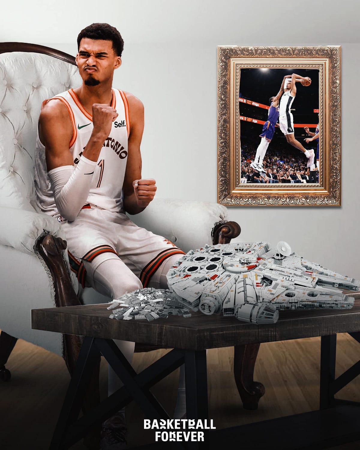 Victor Wembanyama’s First NBA Purchase: A $850 Millennium Falcon Lego ...