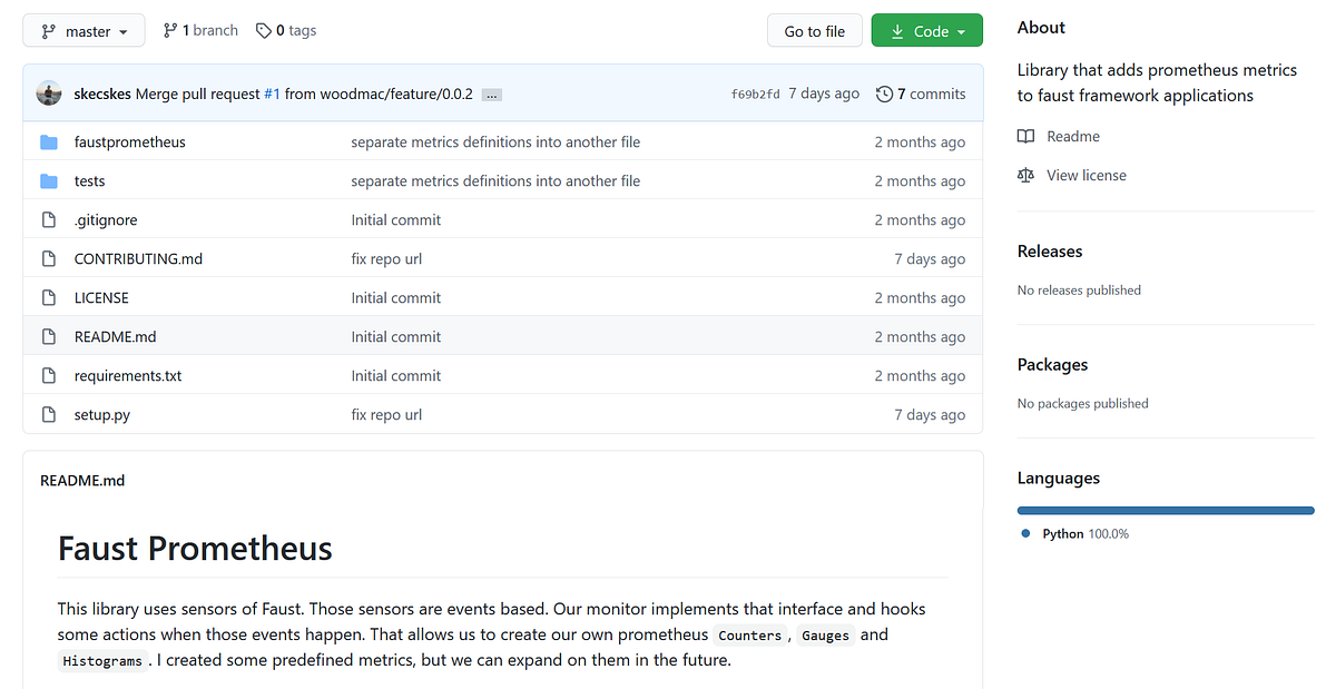 Announcing open source Faust Prometheus library - Wood Mackenzie - Medium