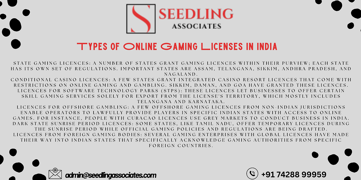 Types of Online Gaming Licenses - Seedling Associates - Medium