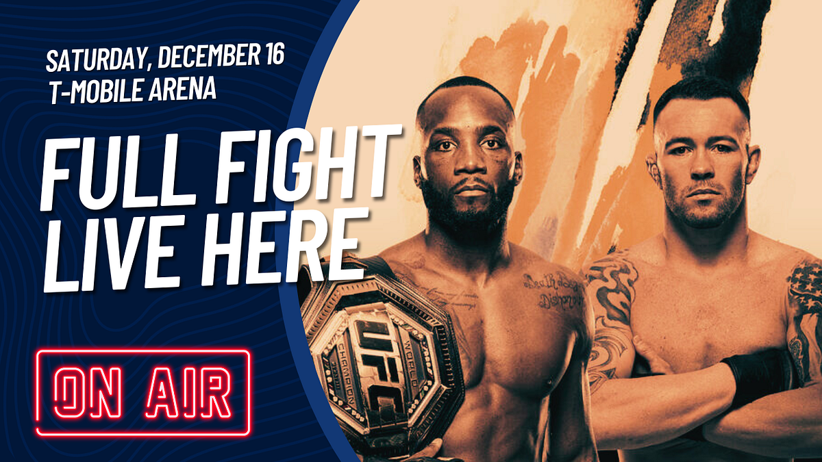 WATCH UFC 296 Colby Covington vs Leon Edwards Live Free Broadcast TV ...