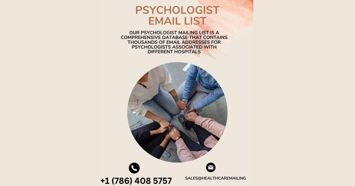 How to Find Psychologist Email List for Email Marketing Free in 2024 ...