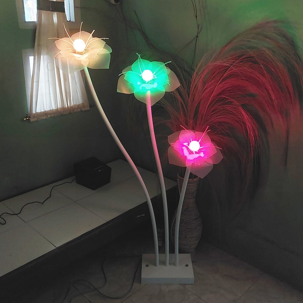 Standing Lamp Flower Decoration Stem Elastic Pipe Not Elastic Pipe ...
