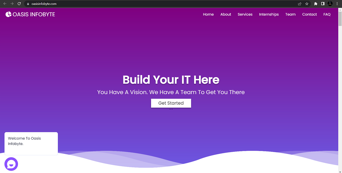 Working Experience as a Web development intern at Oasis Infobyte - Ajayputta - Medium