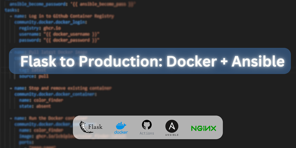 Deploying a Flask App with Gunicorn: GitHub Actions, Docker, and Ansible Automation | by Biplove ...