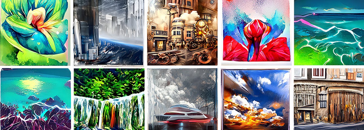 Generate Stunning Artworks with CLIP Guided Diffusion | by Sreevishnu ...