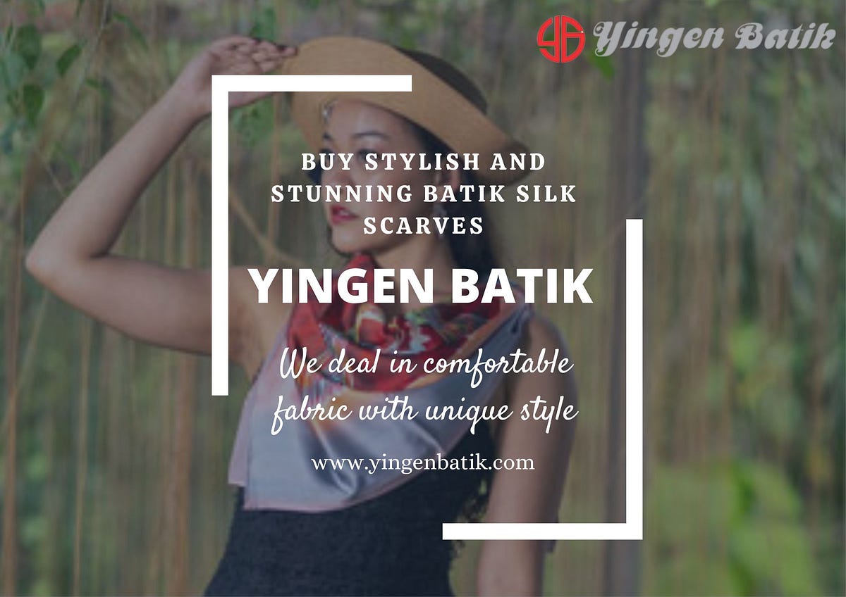 Buy Stylish and Stunning Batik Silk Scarves - Yingen Batik - Medium
