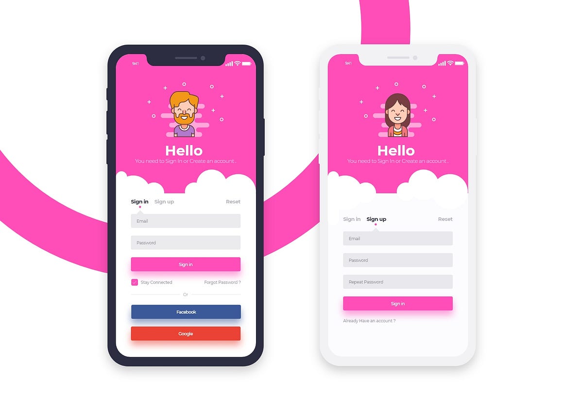 Login Screen UI Design. 🔥🔥🔥 Minimalist Login Screen UI… | by Chouaib ...