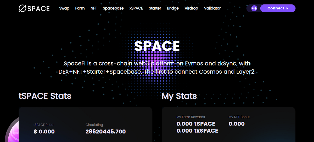 SpaceFi | A cross-chain web3 platform with DEX+NFT+Starter+Spacebase on ...