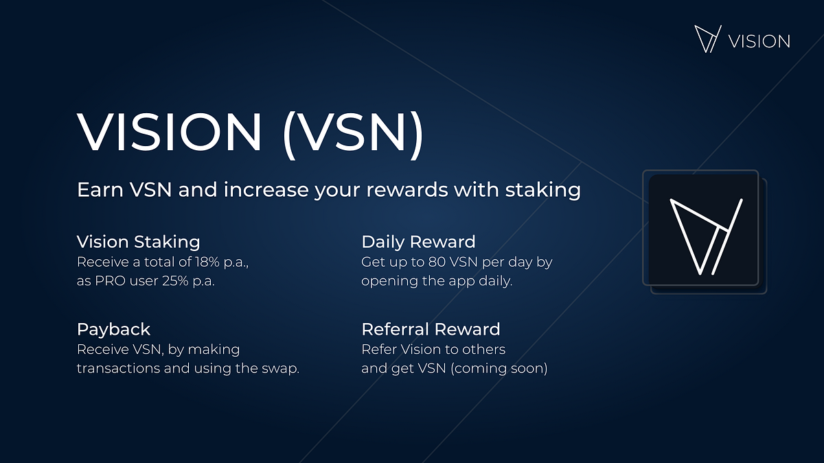 Earn #VSN in Vision. From today, August 19th, our token… | by Vision ...