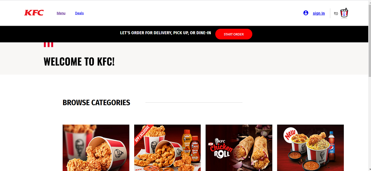 KFC Website Cloning Story. Hello readers! | by Bharat Rozodkar | Medium
