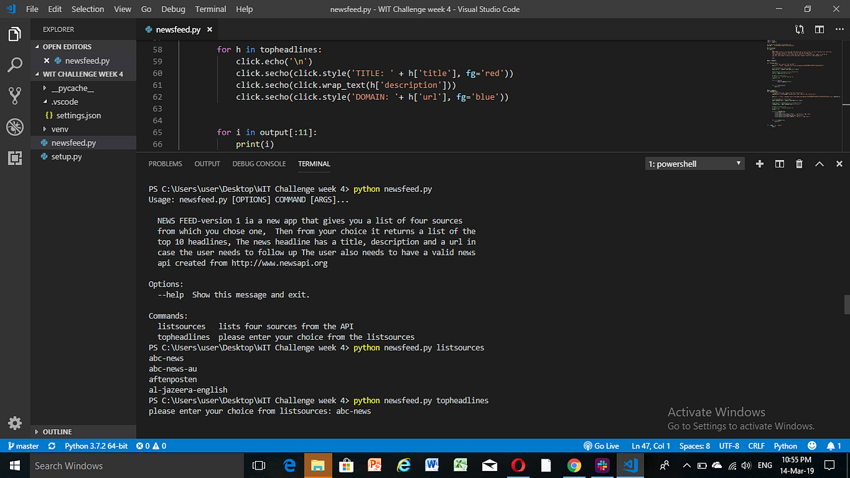 CREATING A COMMAND LINE APPLICATION | by hannypher neenah | Medium