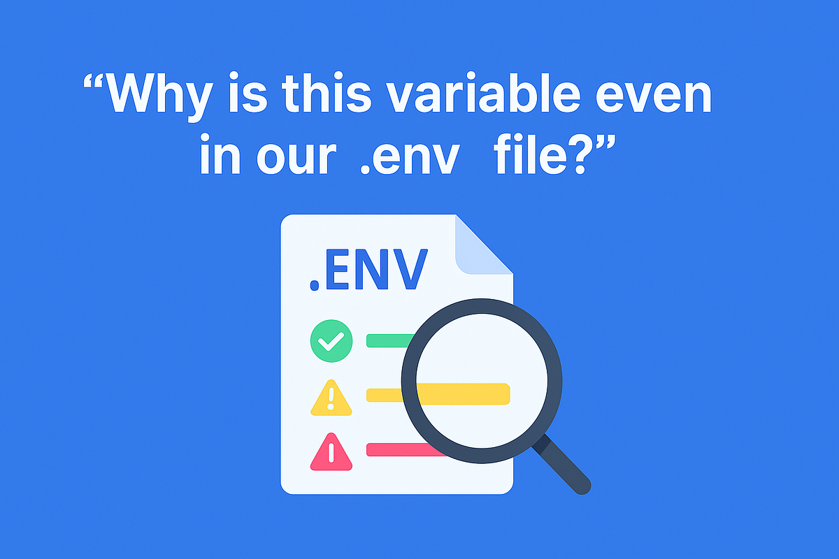 🔍 Your .env file shouldn’t be a mystery box. | by Suhel | Jun, 2025 | Medium