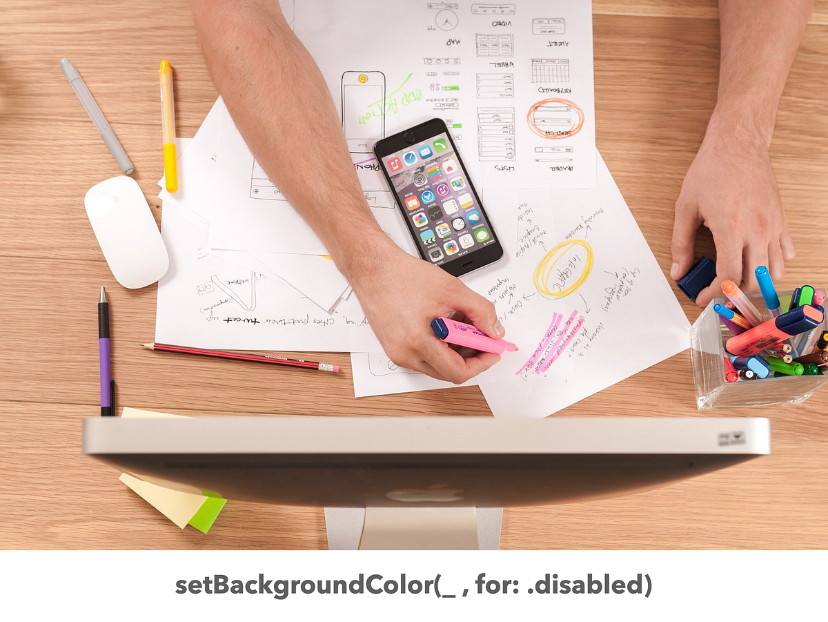 How To Set UIButton Background Color For Disabled State | by Mohd Hafiz ...