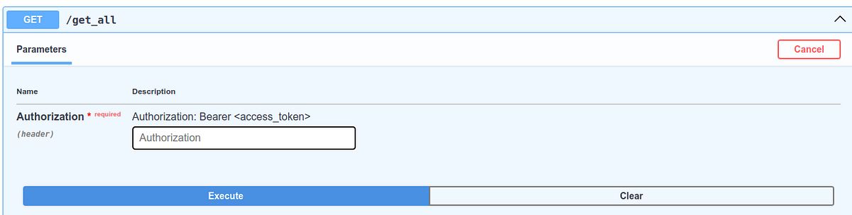 Adding Authorization Header in UI for Flask-Smorest and Flask-JWT-Extended | by Nitin Namdev ...