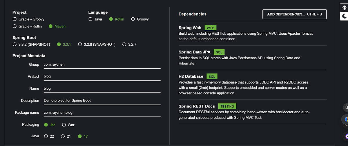 Day 1 Spring boot basic Usage - Ray Chen - Medium