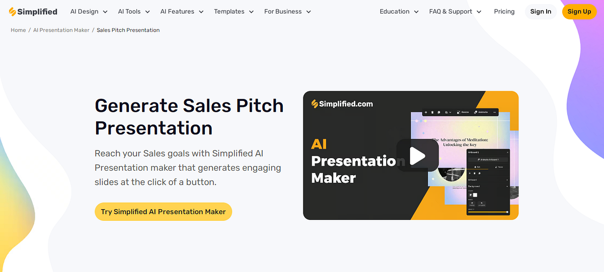 Develop Persuasive Presentations: Online AI Sales Pitch PPT Creation ...