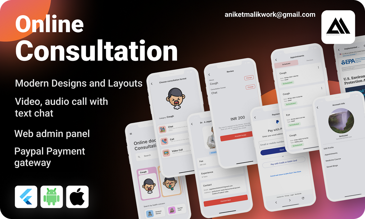 Online Consultation Application for android and iOS | by Aniket Malik ...