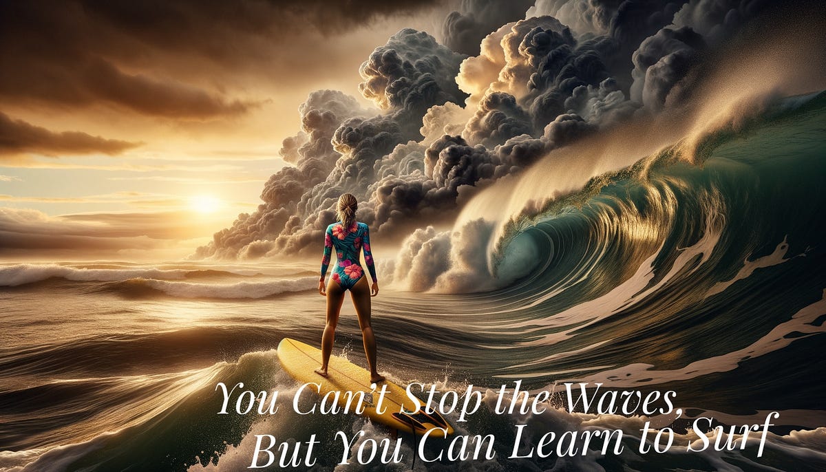 You Can’t Stop the Waves, But You Can Learn to Surf | by Blackrose | Medium