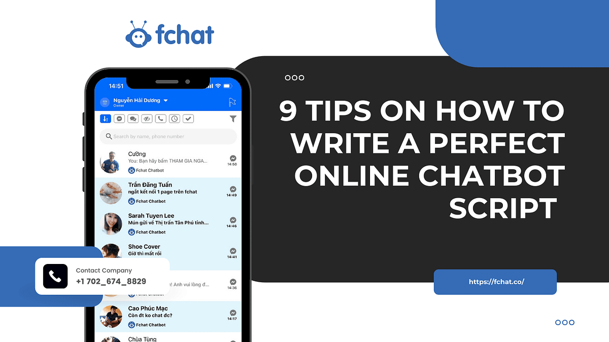 9 Tips On How To Write A Perfect Online Chatbot Script | by Fchat.co ...
