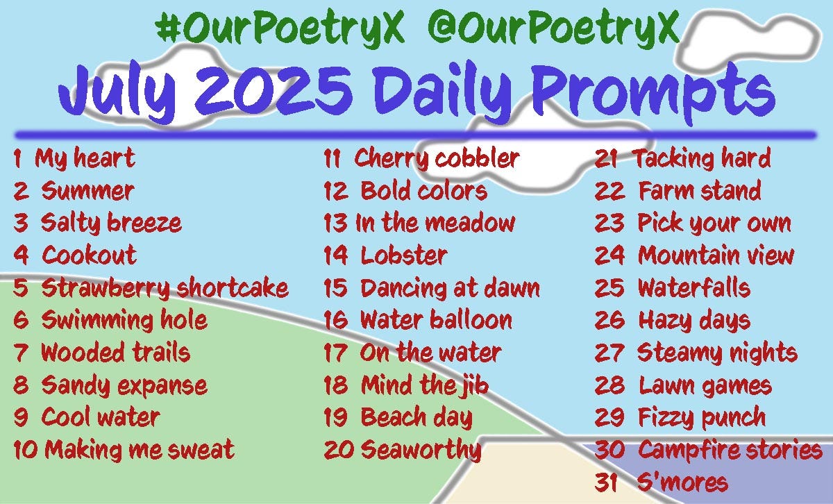 Daily Prompts for July. If you would like to be added as an… | by James ...