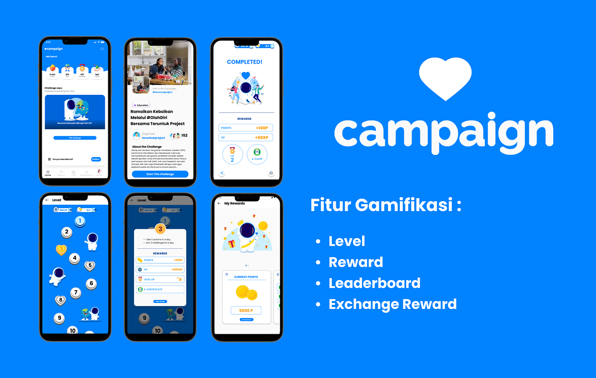 UI/UX Case Study-Penambahan Gamifikasi di Aplikasi Campaign.com | by ...