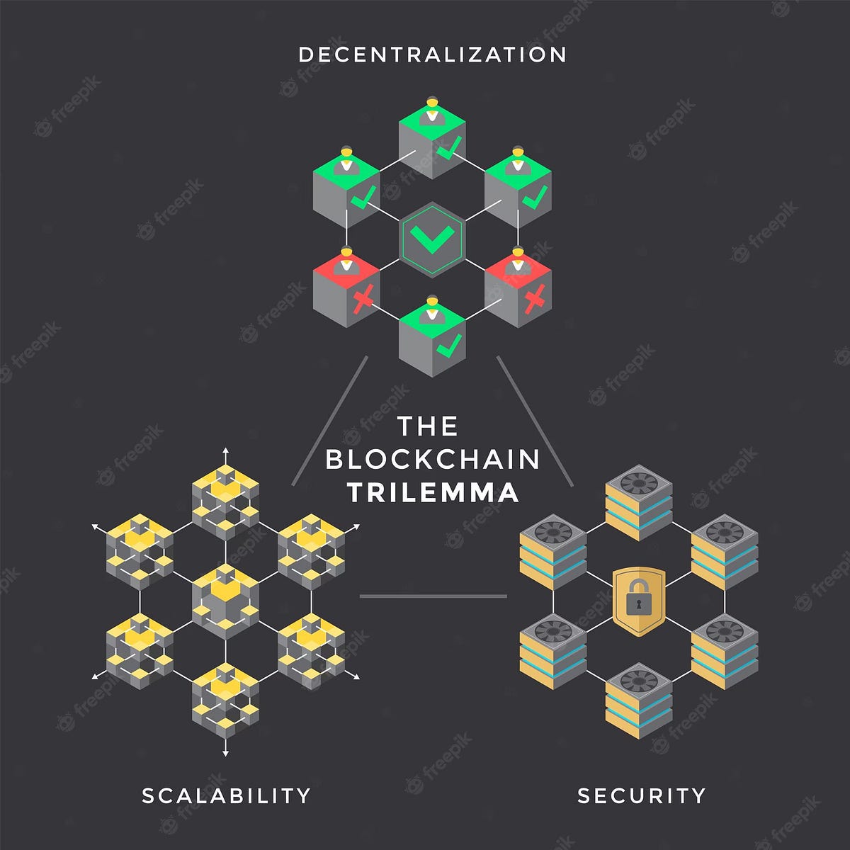 The Blockchain Trilemma: Balancing Security, Scalability, and Decentralization | by Ben Baiju ...