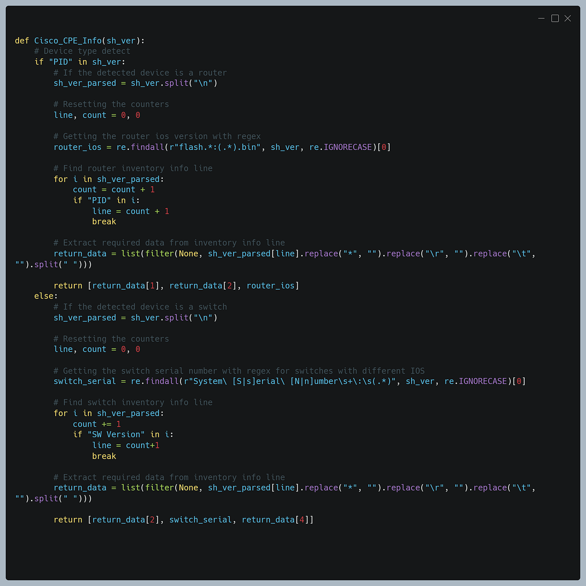 Python ile Cisco Router ve Switchlerden Model/Seri Numarası/IOS ...