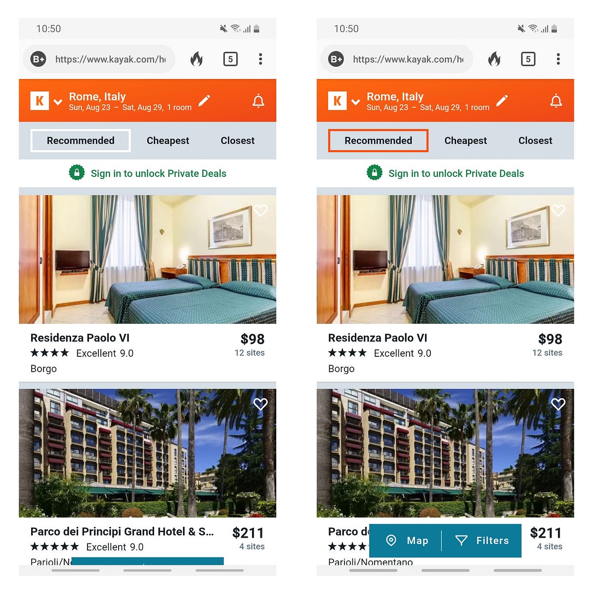A Redesign for the booking App Kayak | by Bart Weber | Medium