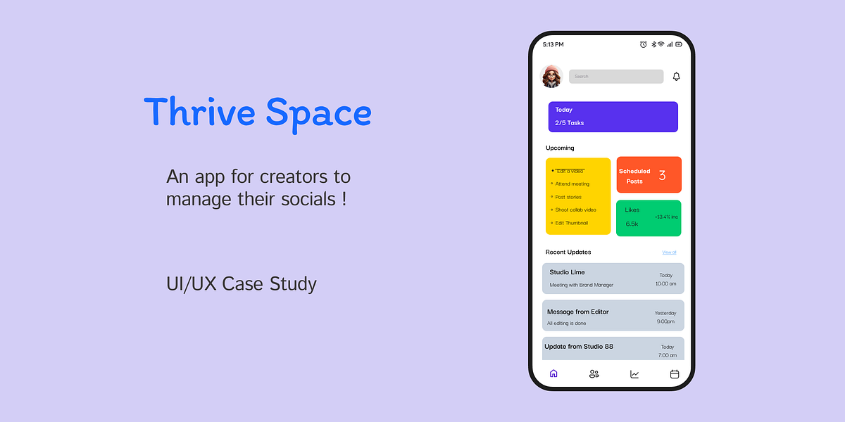 Thrive Space : Empowering Content Creators with a Comprehensive ...