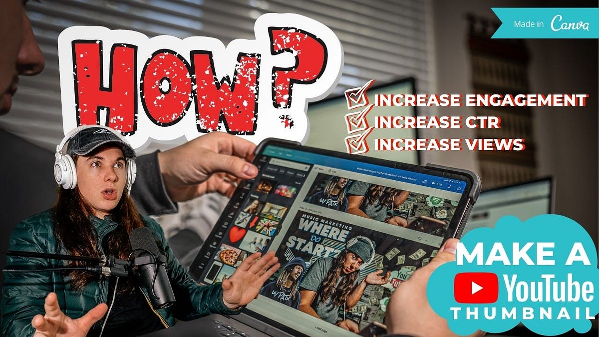How To Make A YOUTUBE Video Thumbnail in 2021 (with CANVA) — DESIGN ...