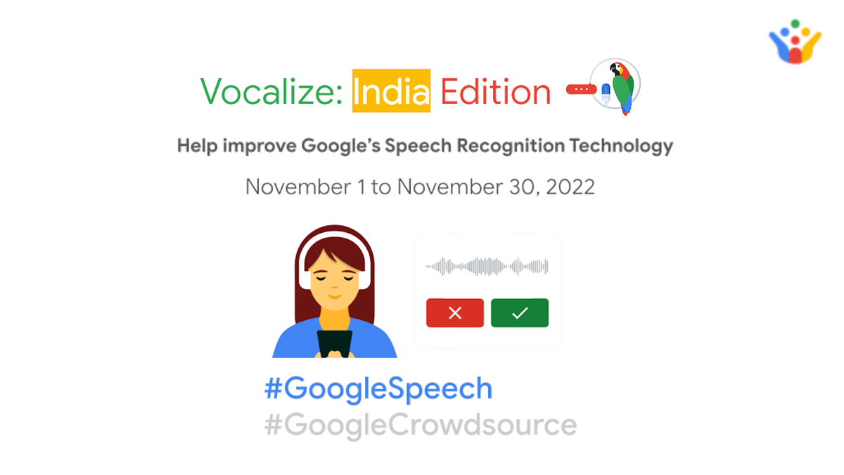 Vocalize: Indian languages Campaign! by Google Crowdsource | by Sowmiya V | Medium