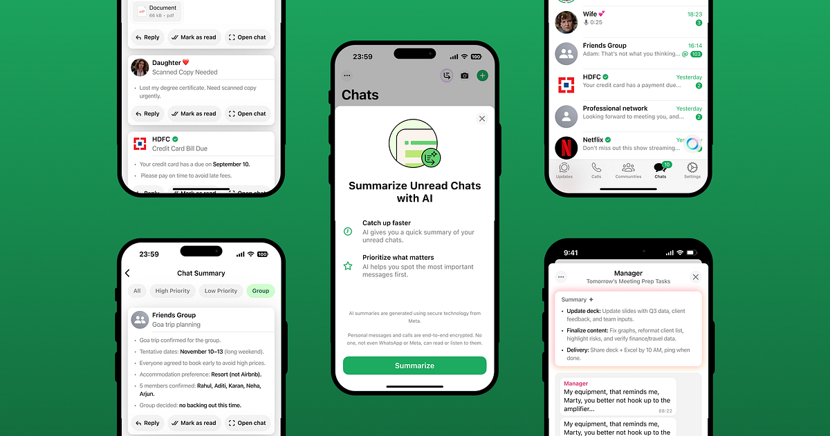 Turning WhatsApp overload into instant understanding with AI summaries ...